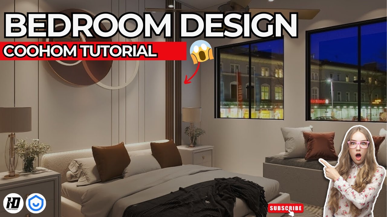 Coohom Tutorial for Beginner| How to make bedroom in coohom | #interior ...