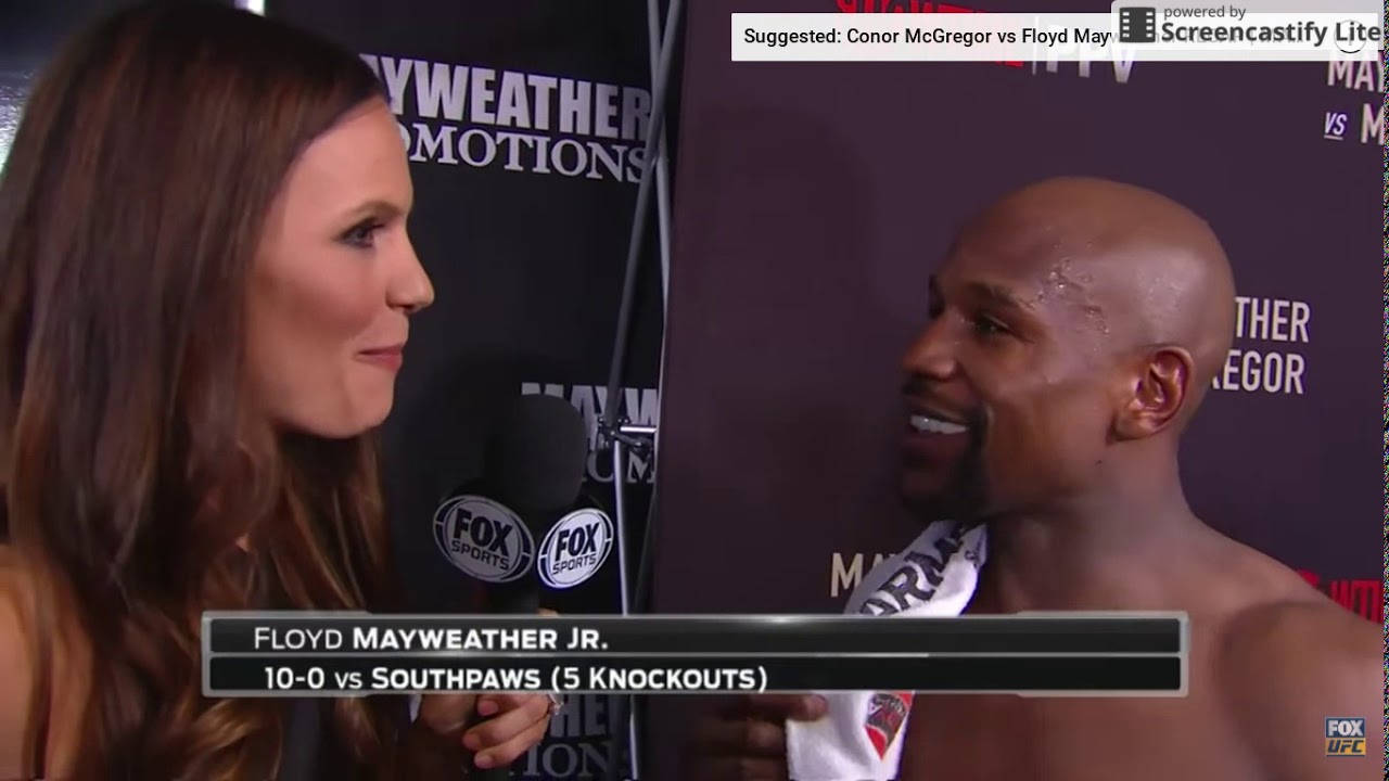 Floyd Mayweather Post Match Interview - YouTube