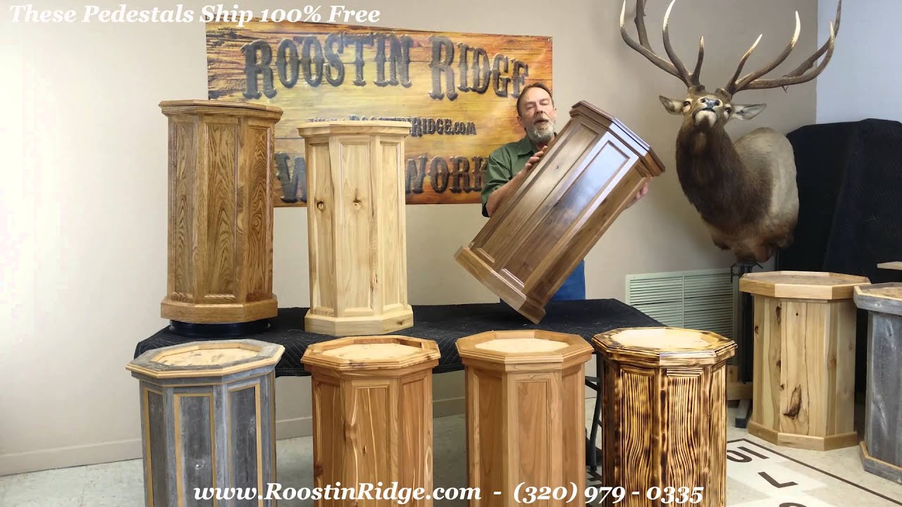 Must See- Flat Panel Taxidermy Display Pedestals Product Line Overview ...
