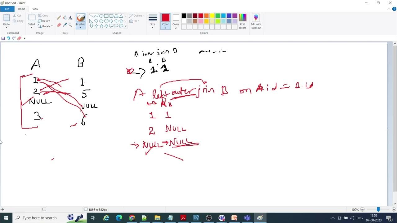 Sql Class 10 Left Join Concept Youtube