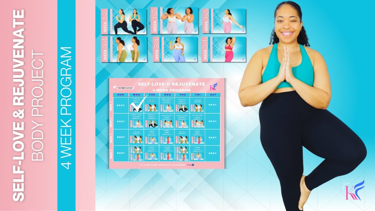 SELF-LOVE & REJUVENATE 4 Week Workout Program: 5 STRUCTURED Workouts ...