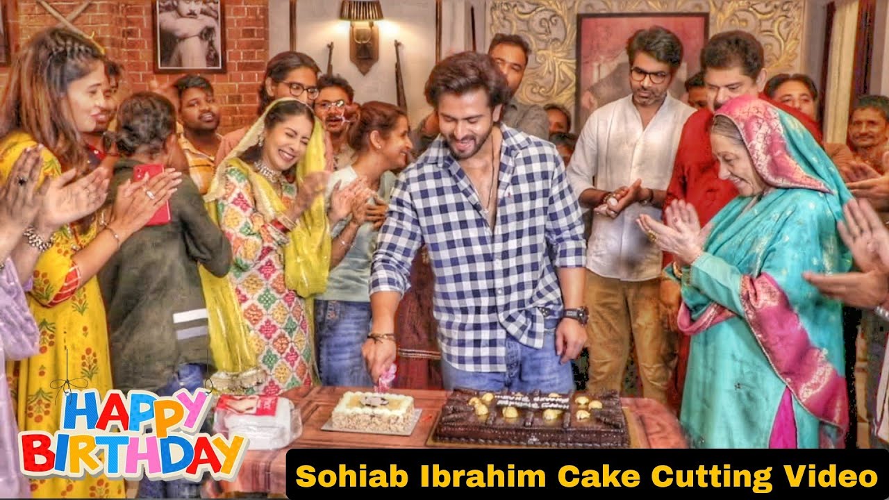 Sohiab Ibrahim Birthday Cake Cutting Video Live From Ajooni Set With ...