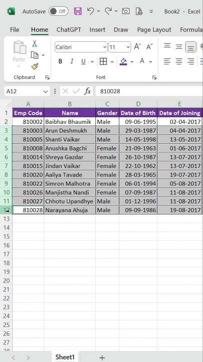Amazing technique to insert blank row in #excel #exceltricks #exceltips - YouTube