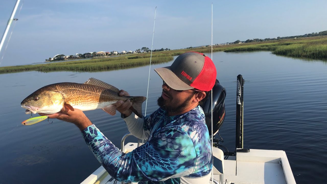 Sight fishing Redfish in Perry, Fl - YouTube