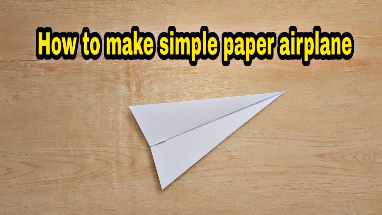 Sharp nose paper airplane - YouTube