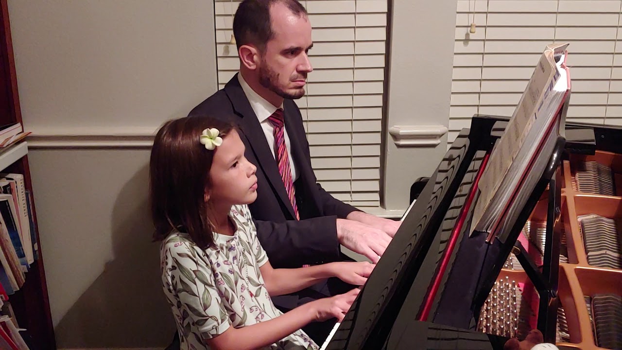 Carmen and I playing a duet together - YouTube