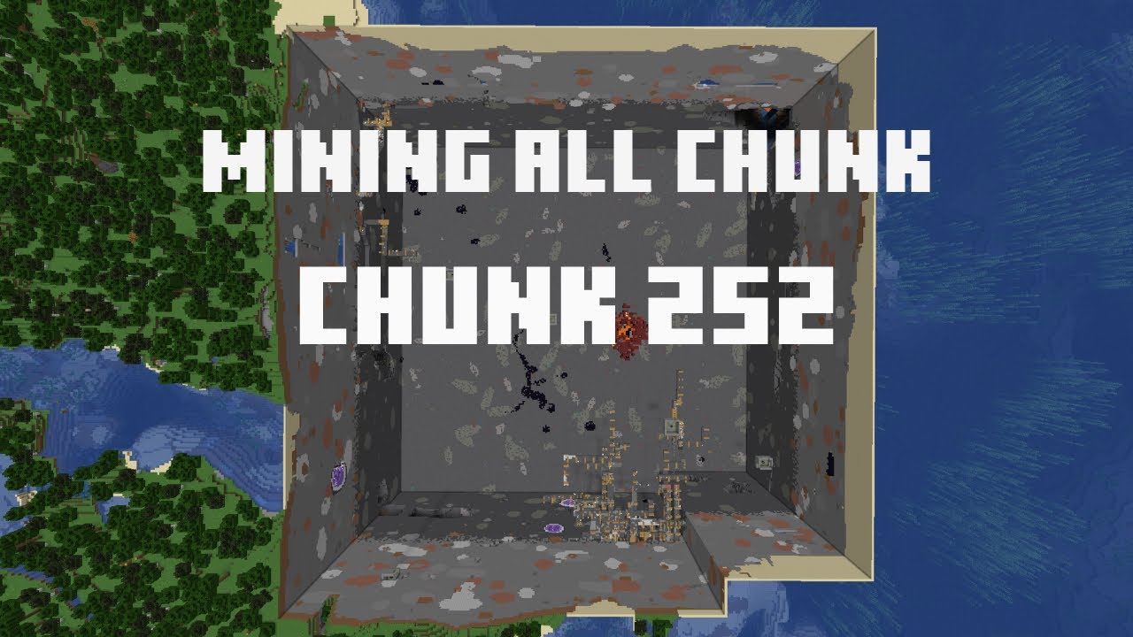 Mining all the chunks in Minecraft (Chunk 252) in 1 Minute - YouTube