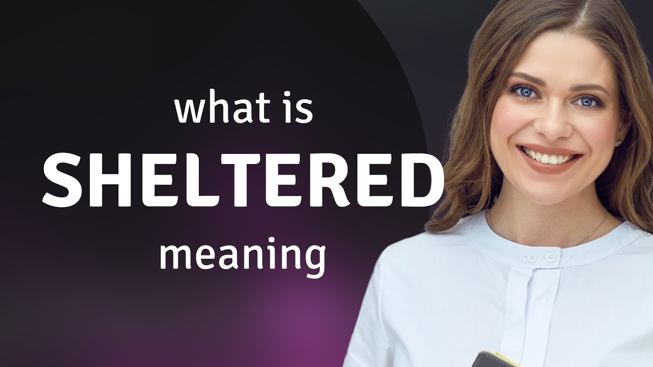Sheltered • meaning of SHELTERED - YouTube