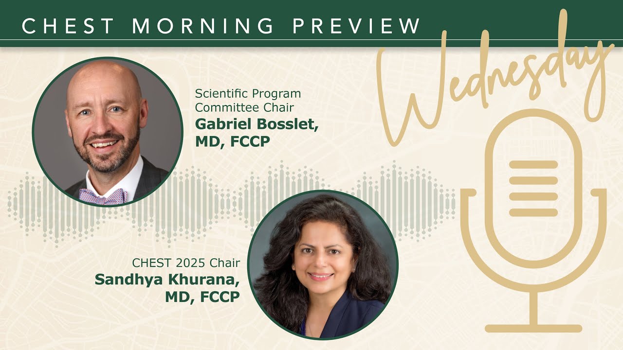 CHEST 2024 Morning Preview: Wednesday - YouTube