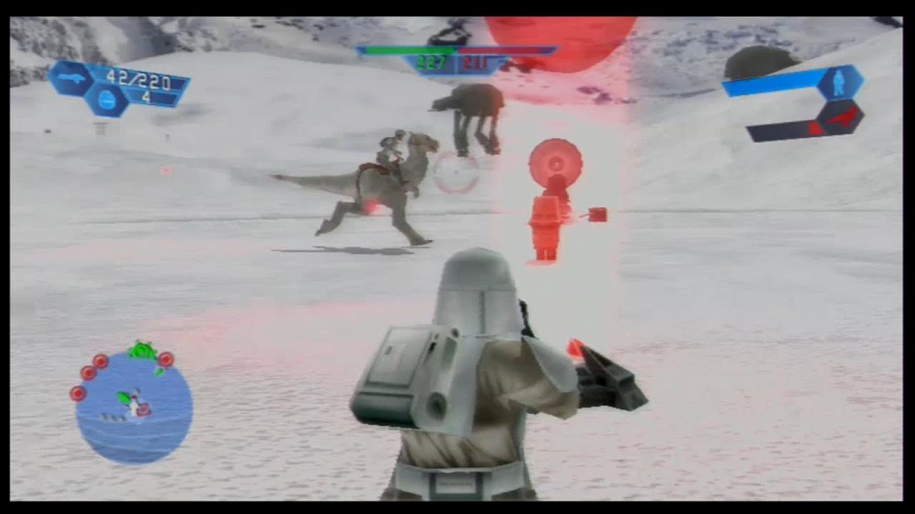 Star Wars: Battlefront (Xbox) - Hoth: Echo Base (Instant Action) - YouTube