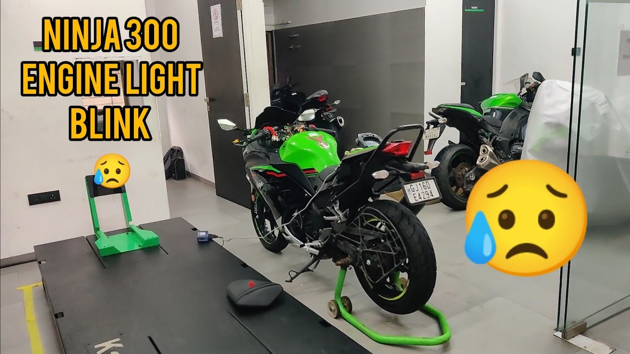 Ninja 300 Engine light Problem 😥 | BTS Rider - YouTube