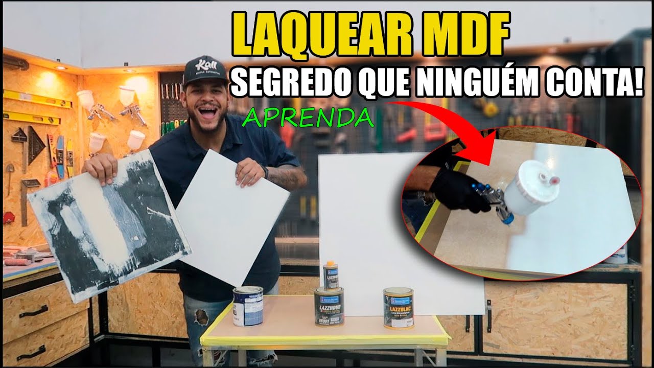 APRENDA PASSO A PASSO LAQUEAR MDF e MÓVEIS COM TINTA LACA - O SEGREDO ...
