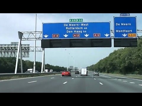 🇳🇱 Netherlands: A12 Arnhem direction Germany || Driving around the ...