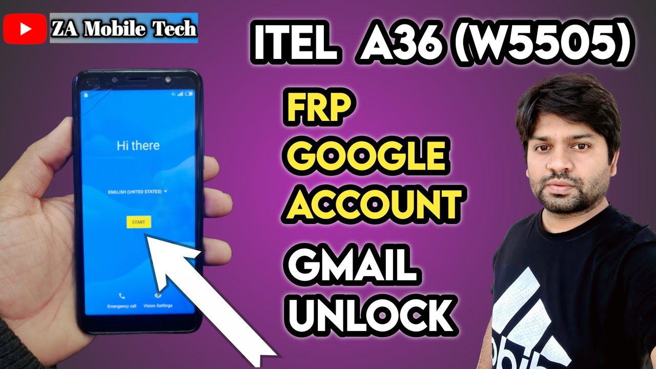 Itel A36 (W5505) Frp Bypass | Itel W5505 Google Account Unlock | Za ...