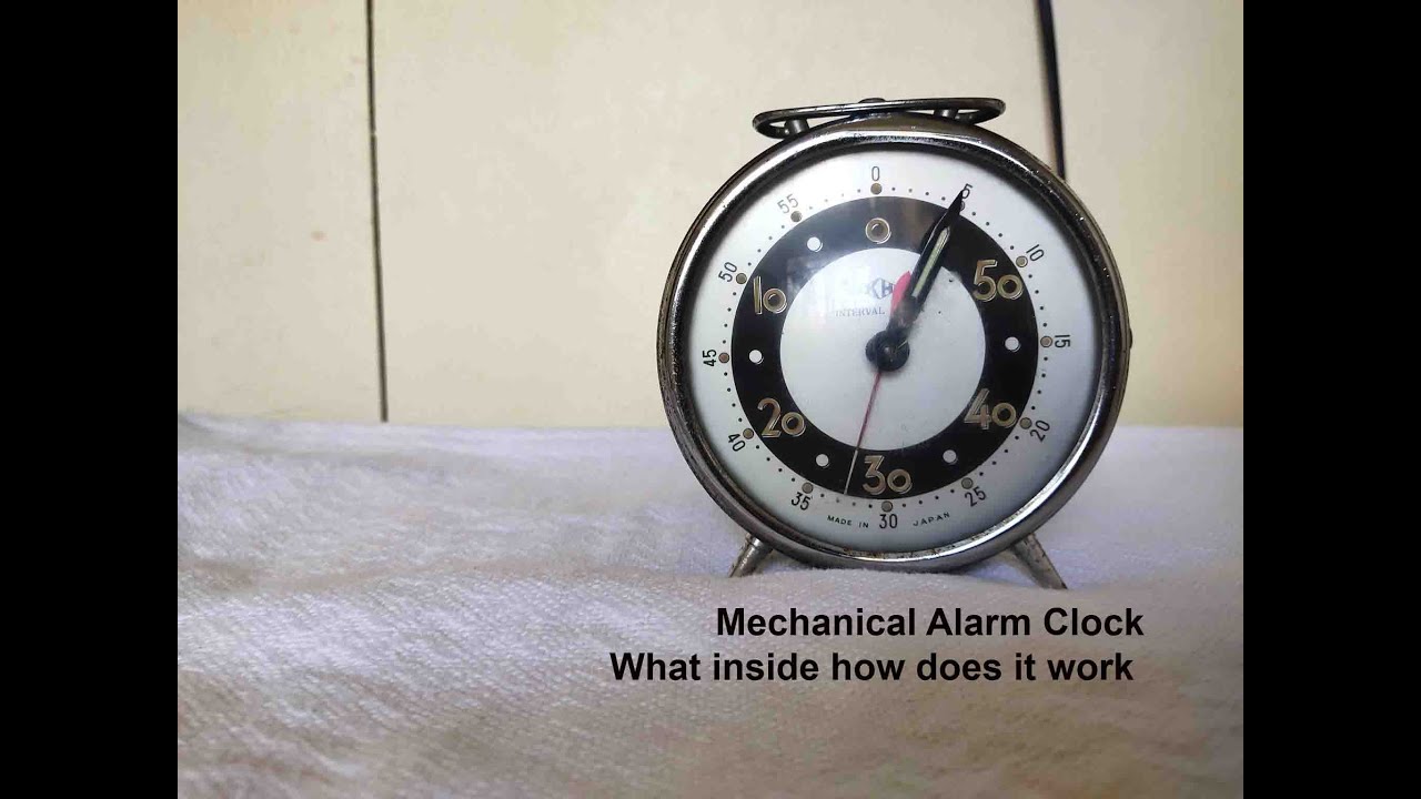 Mechanical alarm clock.what inside - YouTube