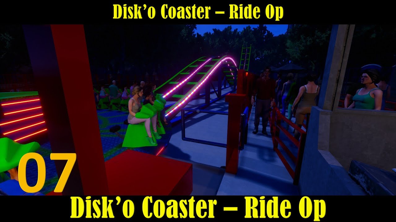 Disk'o Coaster - Ride Op (07) - YouTube