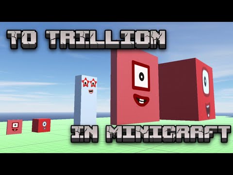 NumberBlocks LINE block from ONE to ONE TRILLION! in MINECRAFT - YouTube