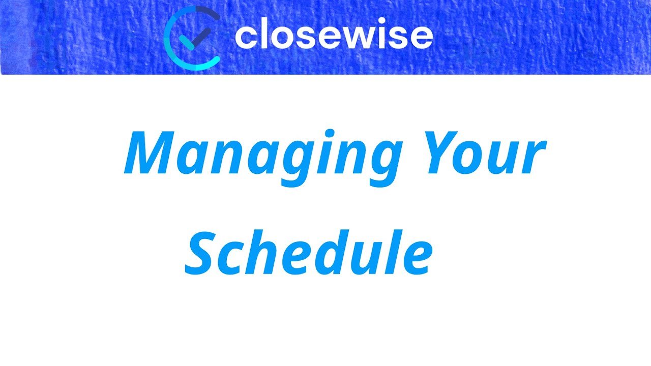 Managing Your Availability on CloseWise: A Step-by-Step Guide - YouTube