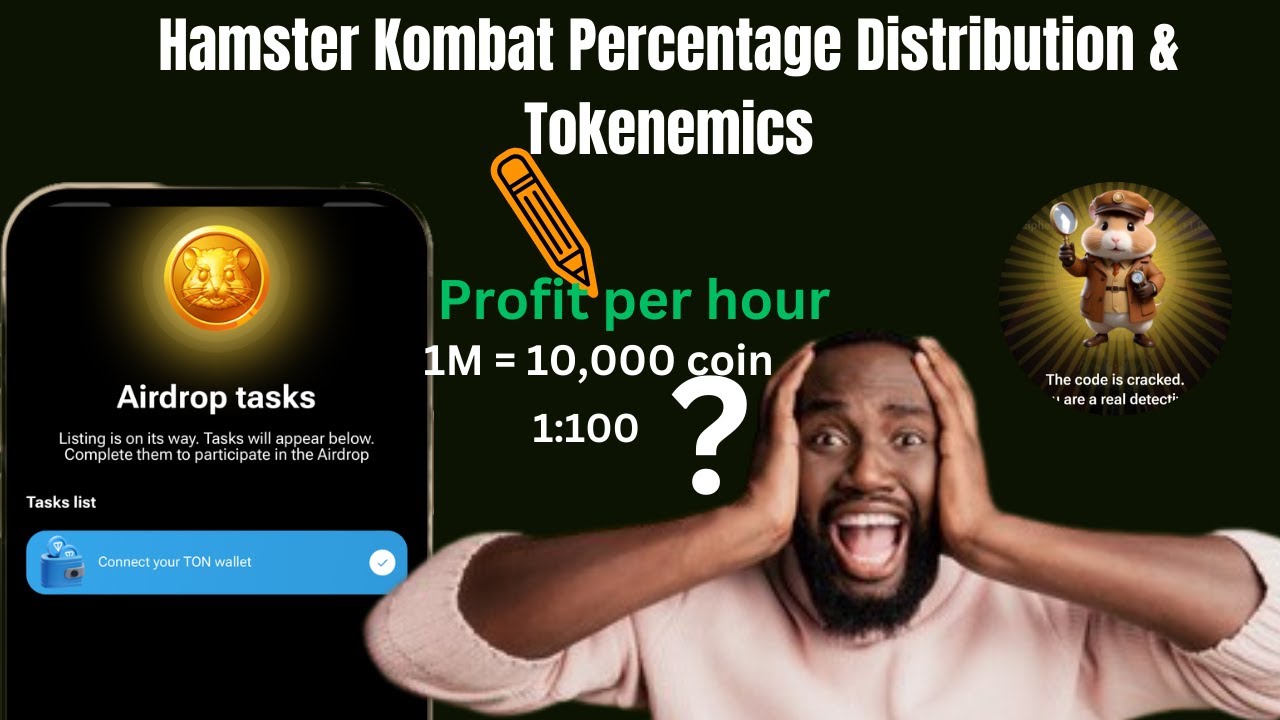 How to calculate your Hamster Kombat money (percentage Distribution ...