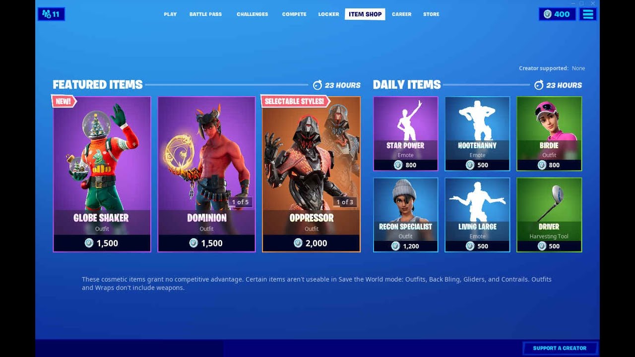 Fortnite Chapter2 Item Shop Today *December 1st, 2019 - YouTube