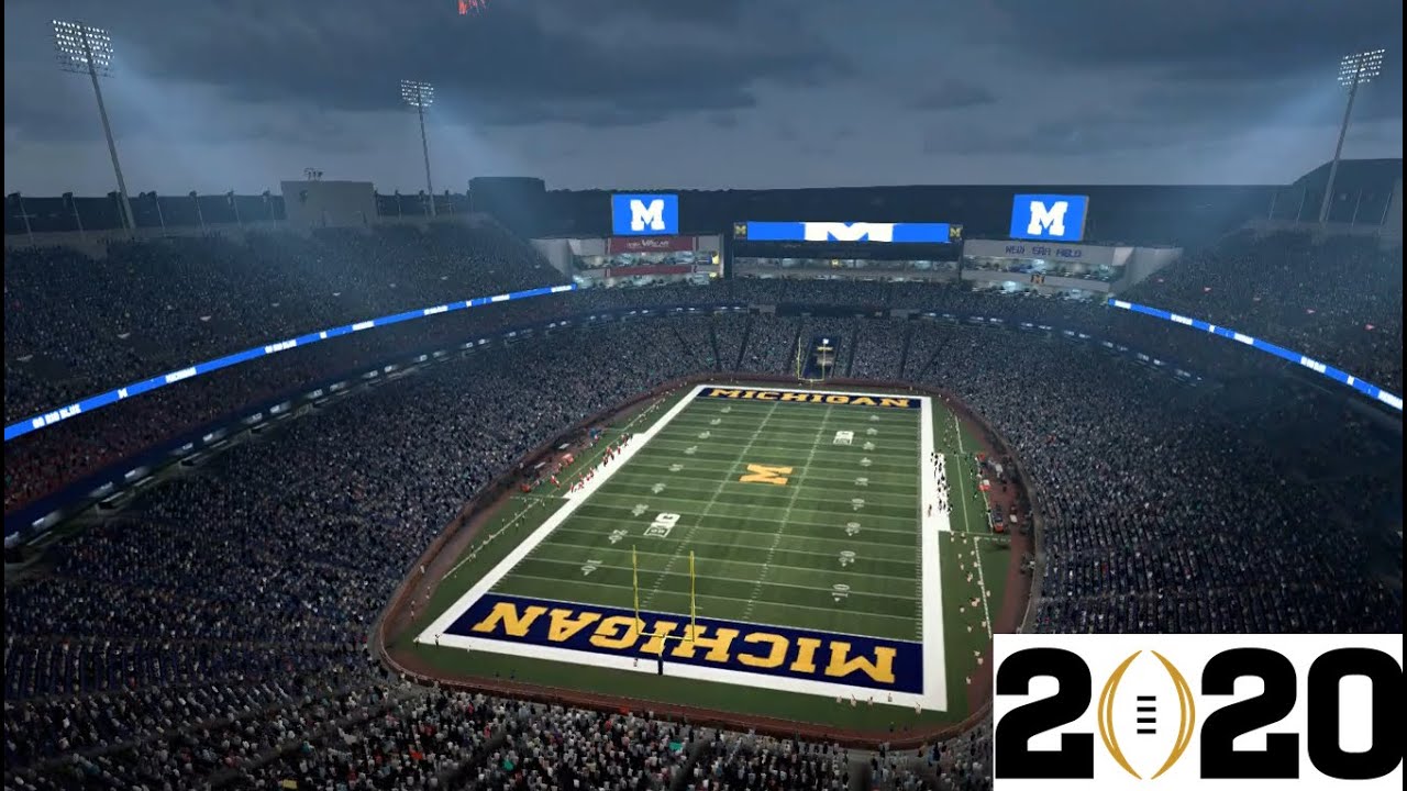 NCAA Football 20 (D-105 Mod) - Maryland vs. Michigan Gameplay #2 - YouTube