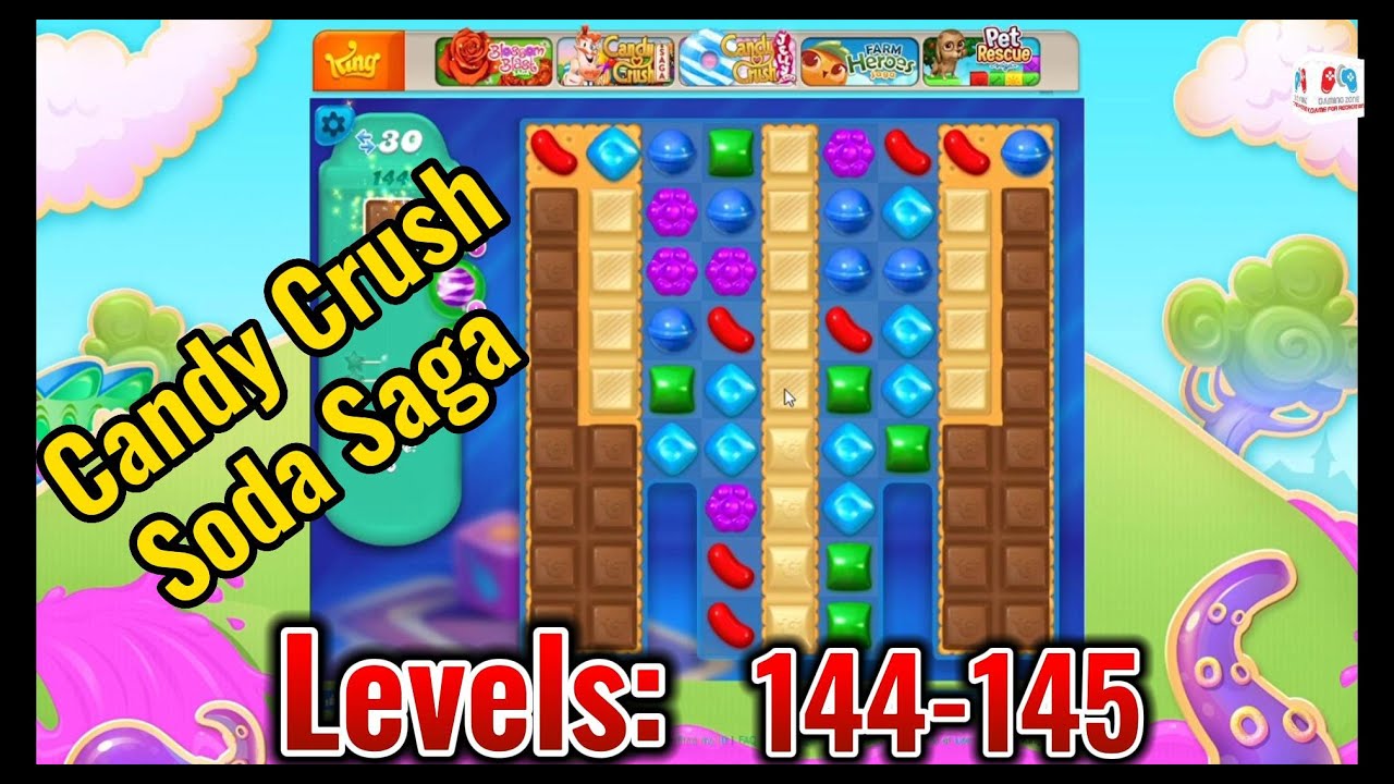 Candy Crush Soda Saga - Game Levels 144-145 Walkthrough | Pro Tips to ...