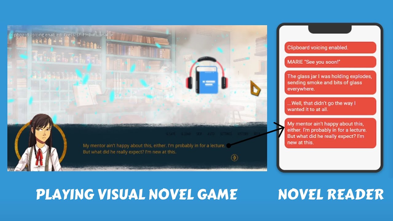 Novel Reader For Visual Novel Games - YouTube