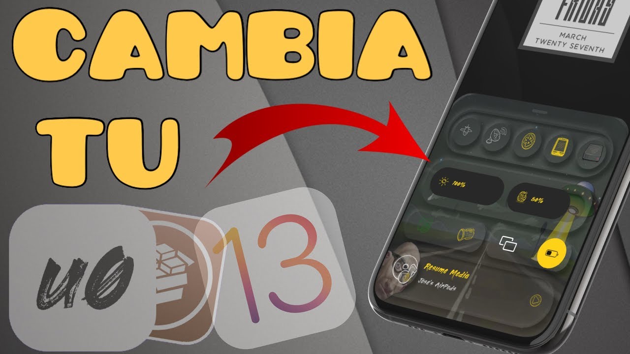 CAMBIA TU CONTROL CENTER BACKGROUND / Unc0ver JAILBREAK / CHECKRA1N ...