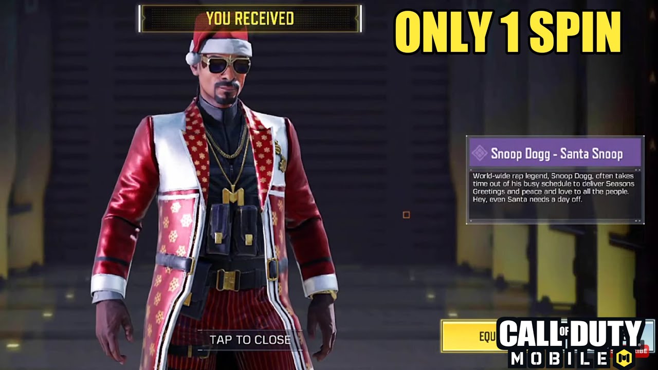 *NEW* Codm Snoop Dogg - Santa Snoop One Spin | Snoop Dogg Holiday Draw ...