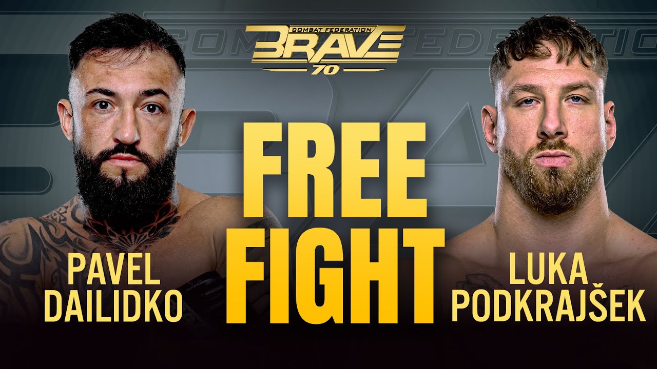 Pavel Dailidko vs Luka Podkrajšek | Free Fight | BRAVE CF 70 - YouTube