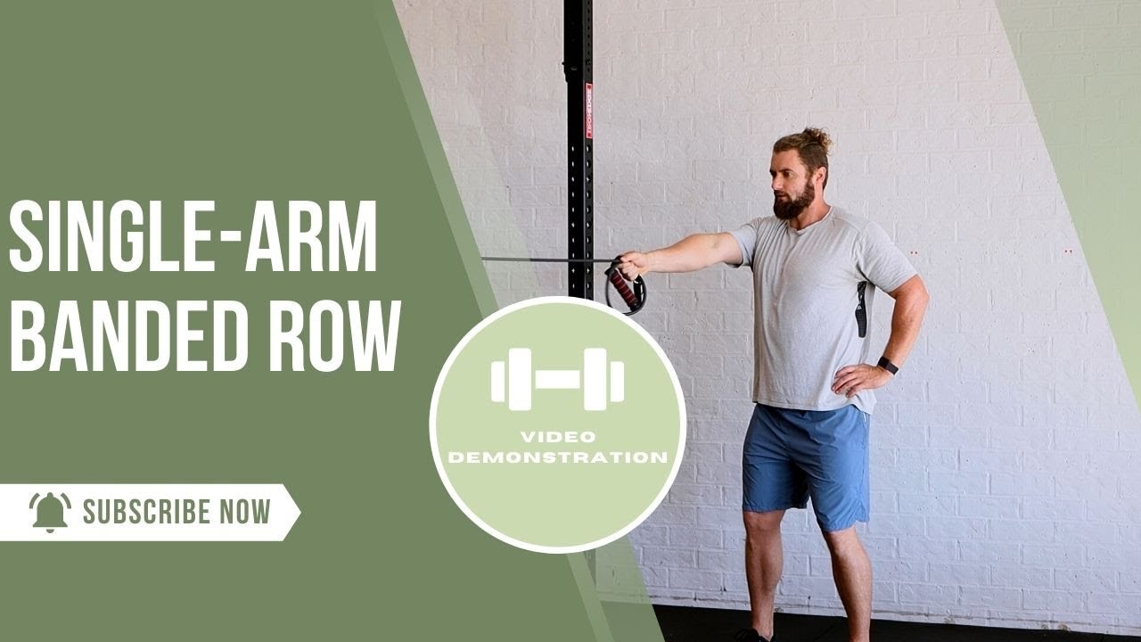 Single Arm Banded Row - Exercise Demonstration - YouTube