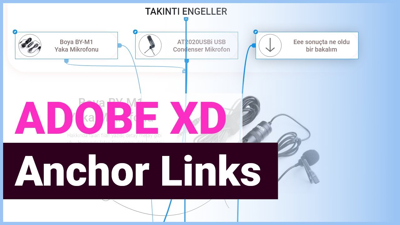 Adobe XD Dersleri | Sayfa İçi Linkleme Anchor Links Adobe XD Scrolling ...