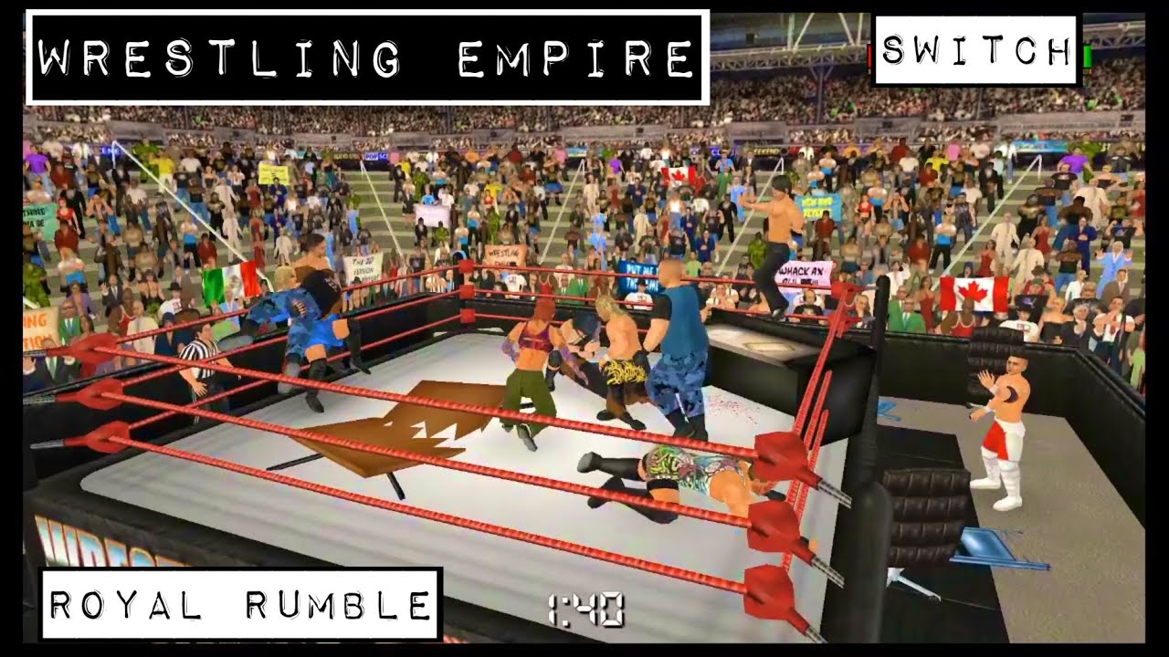 Wrestling Empire - Nintendo Switch Gameplay - 19 Man Royal Rumble - YouTube
