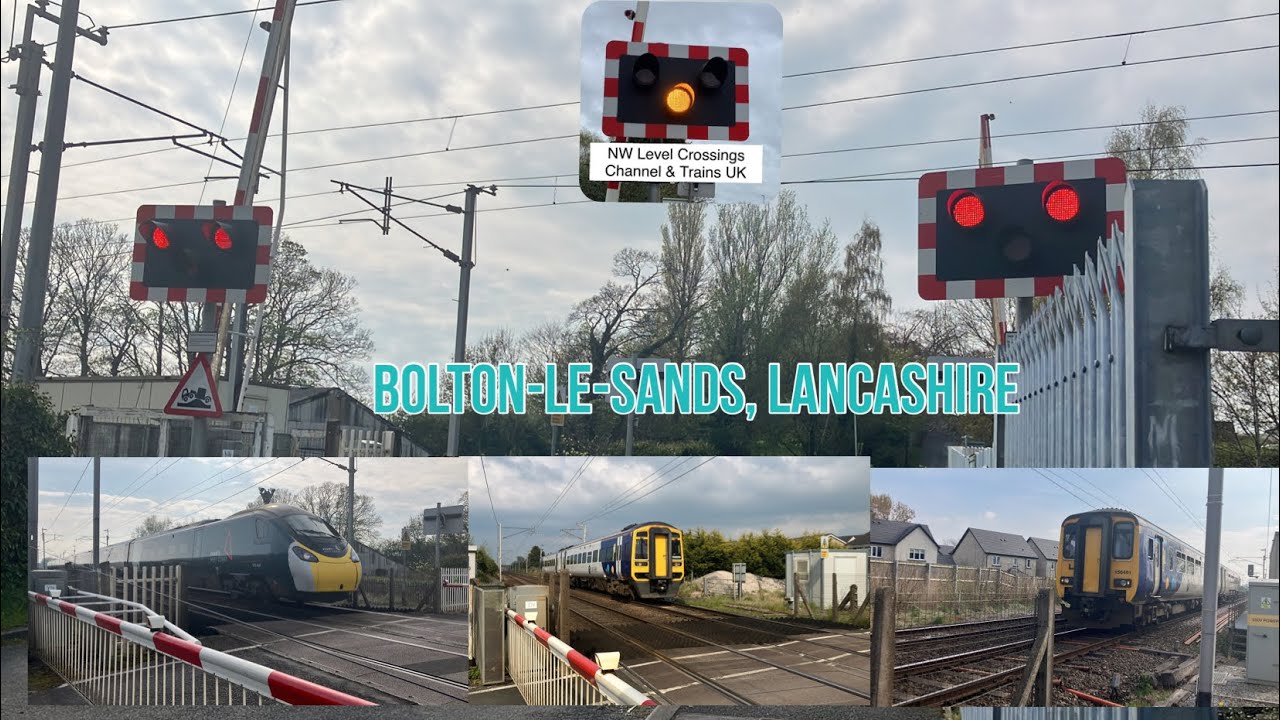 Bolton-Le-Sands Level Crossing, Lancashire - YouTube