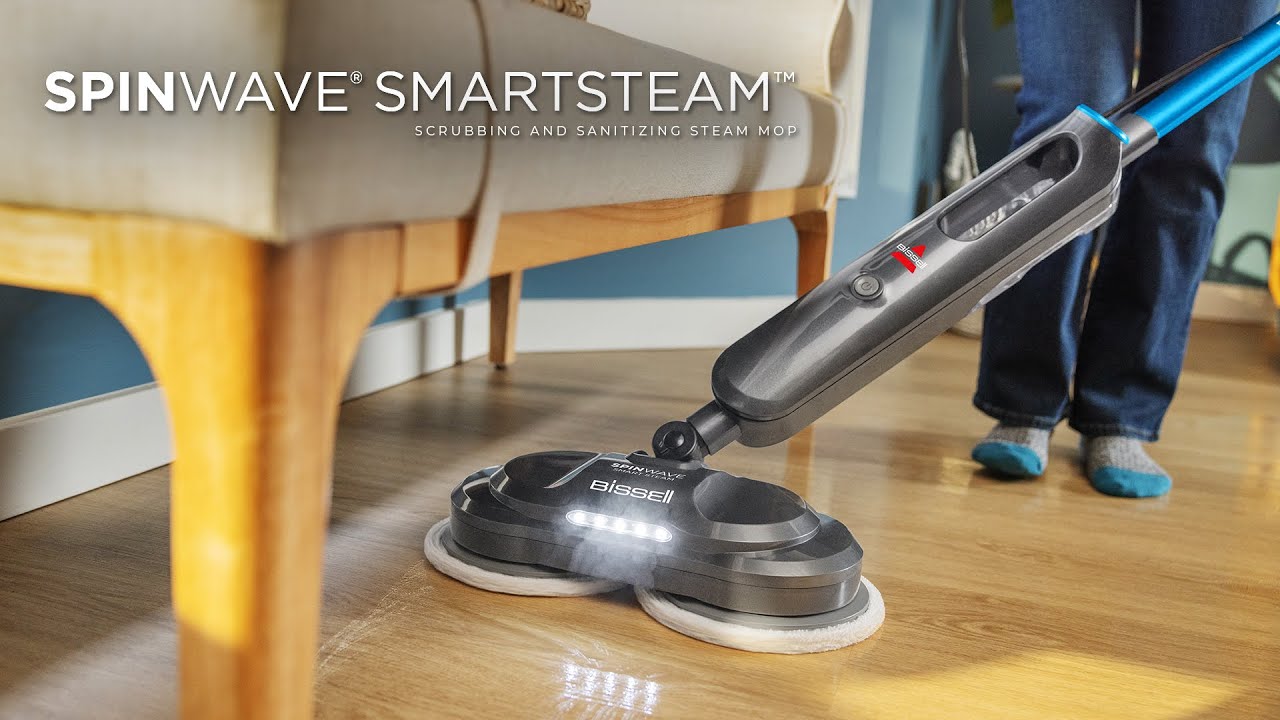 SpinWave® SmartSteam™ Scrubbing & Sanitizing Spin Mop | Feature Overview - YouTube