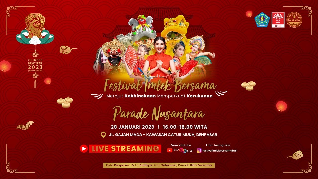 [LIVE] Festival Imlek Bersama 2574 - Parade Nusantara - YouTube