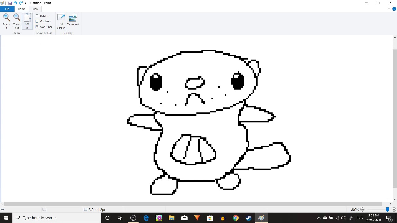 Oshawott pixel art attempt - YouTube