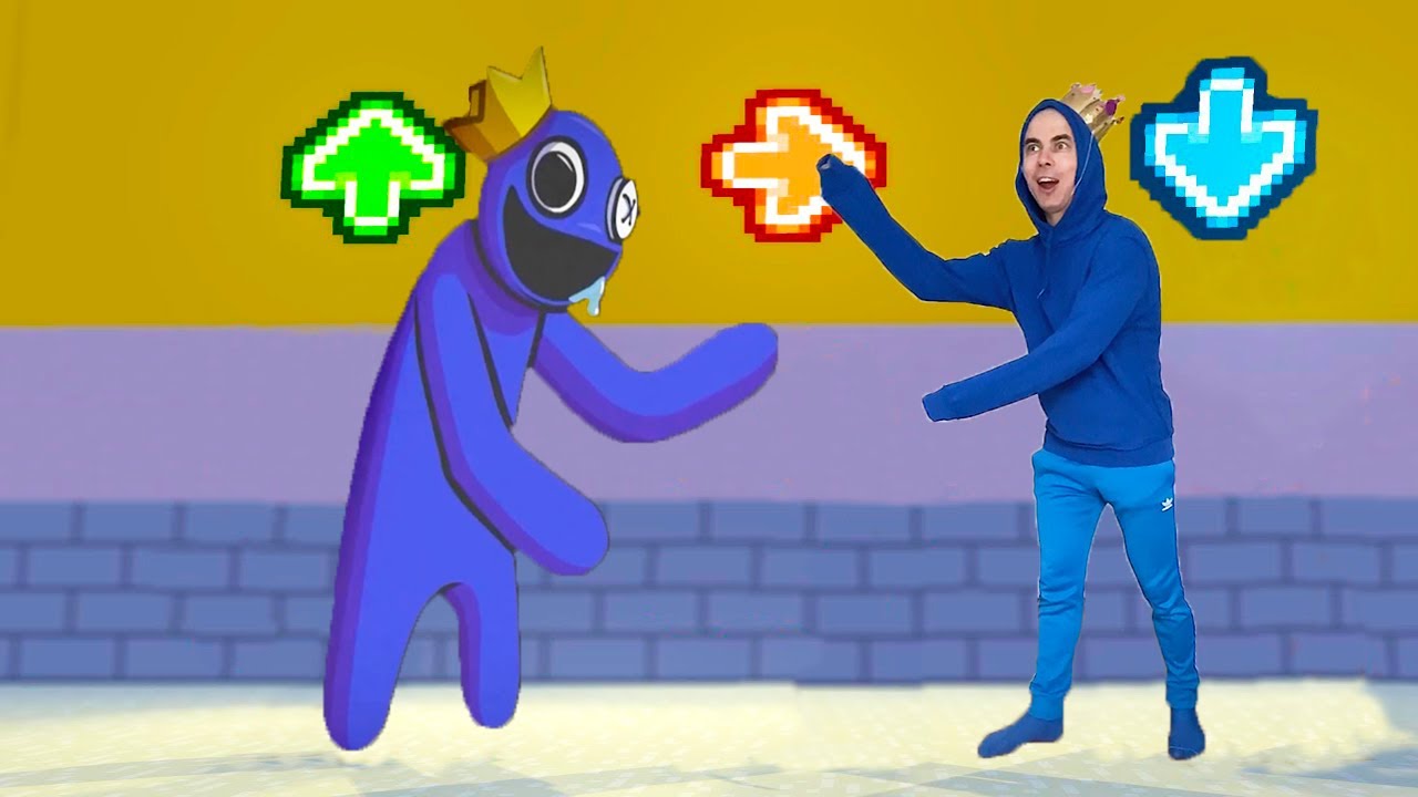 Friday Night Funkin' VS Blue V1 - Rainbow Friends In Real Life (Roblox ...