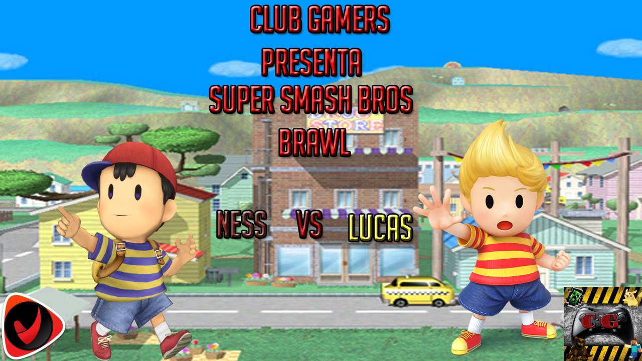 ness vs lucas (super smash bros brawl) - YouTube
