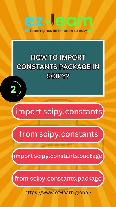 📊 Python for Science: Importing SciPy Constants Correctly! 🔑 # ...