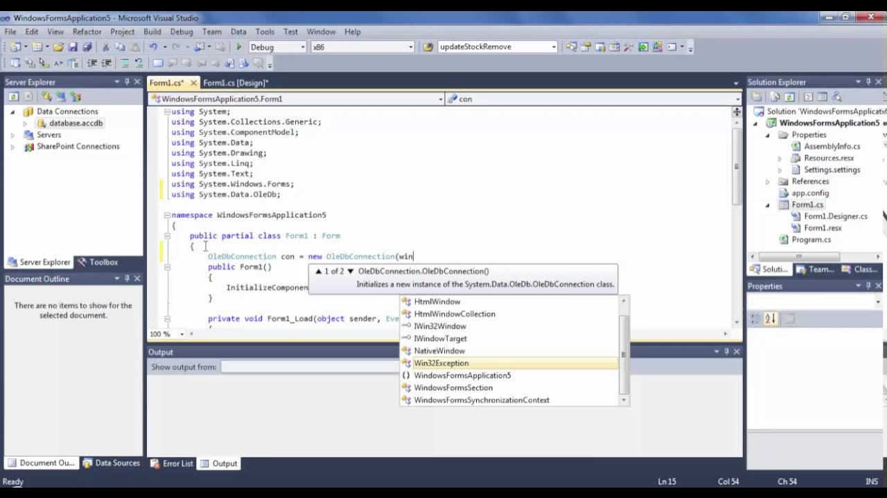 Connect Access database to C# application and display data in Datagridview - YouTube