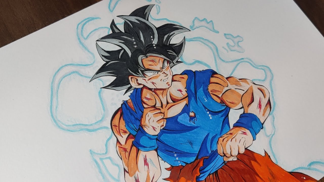 How To Draw Sign UI Goku..... - YouTube