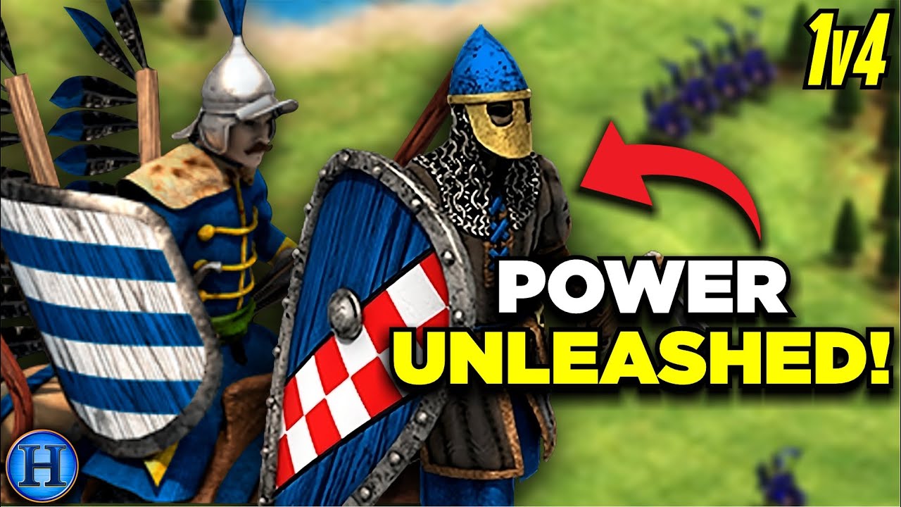 Using Unique Units To FULL POTENTIAL | 1v4 AoE2 - YouTube