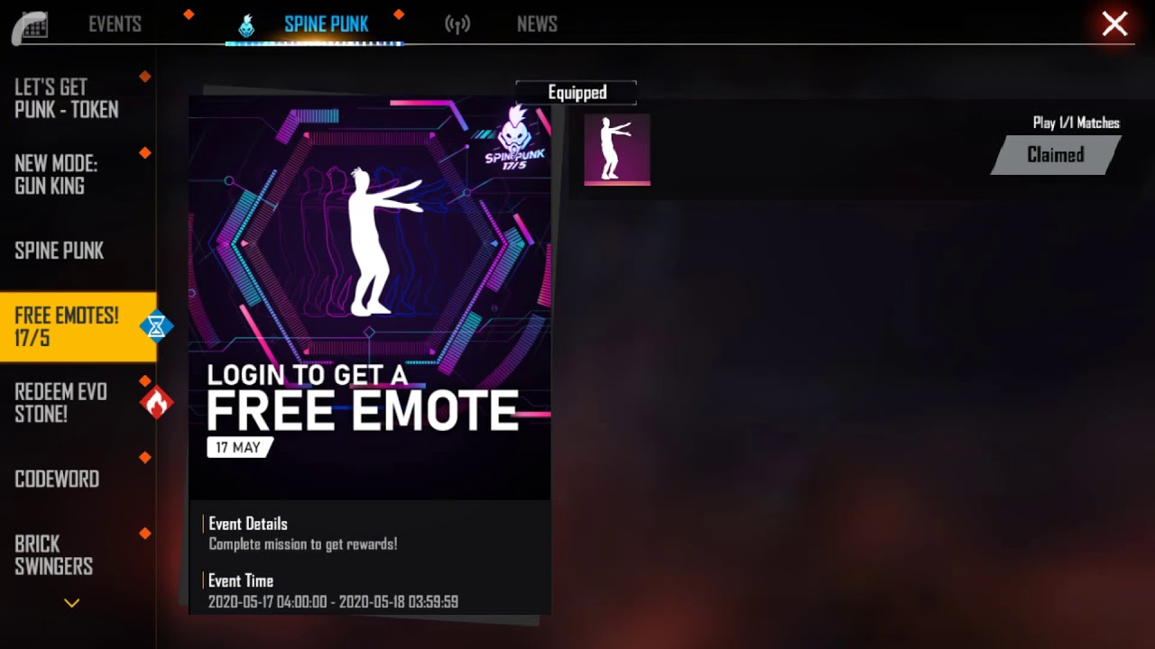 Get a FREE EMOTE by playing one Game - YouTube