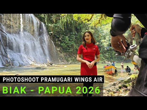 Photo Shoot Pramugari Wings Air di Biak - Papua 2026