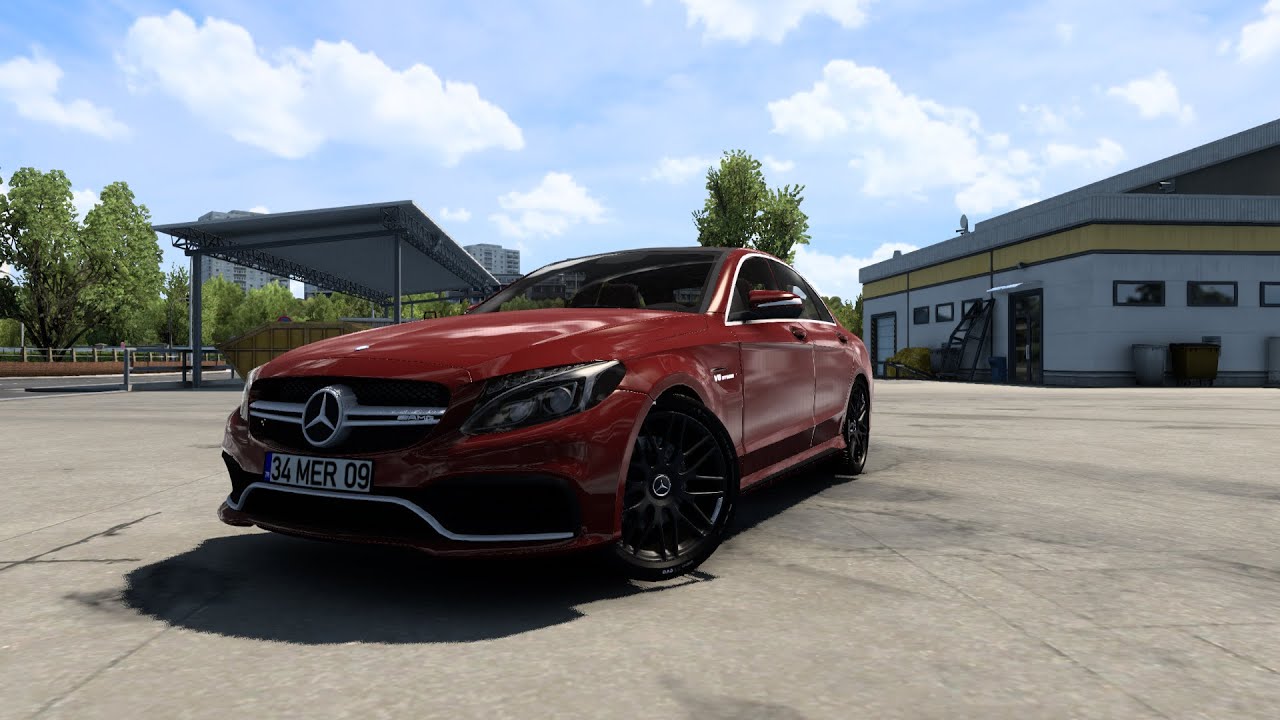 Mercedes Benz C63- ETS2[1.44][Euro Truck Simulator 2] - YouTube