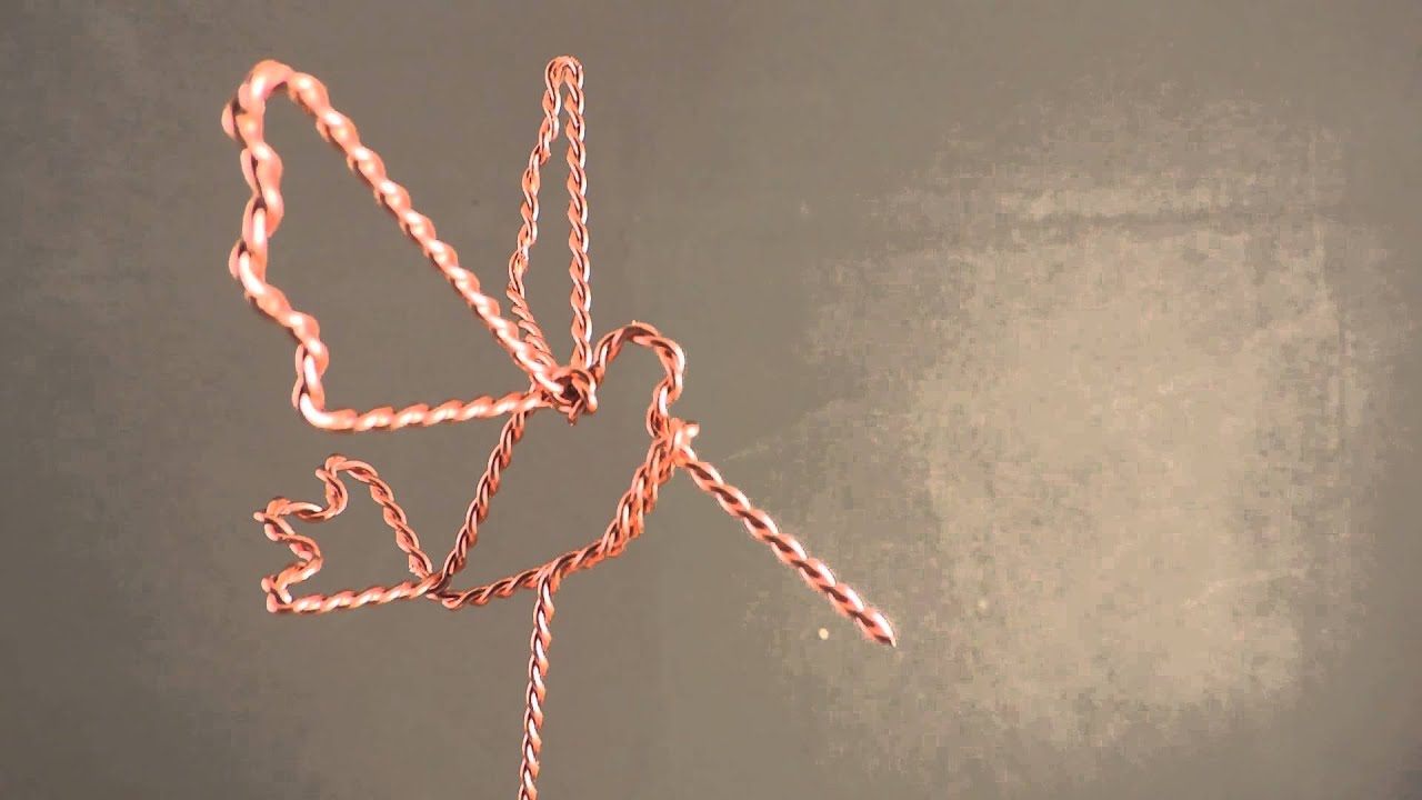Hummingbird Wire Sculpture - YouTube