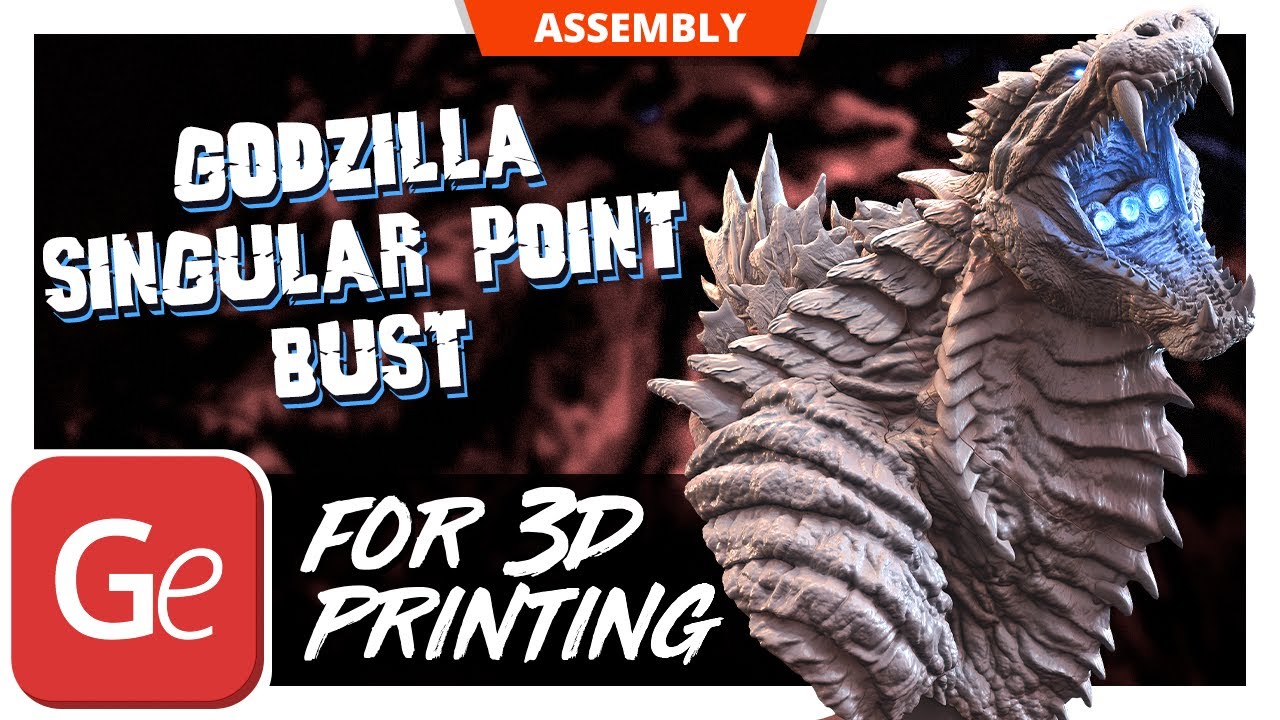 Godzilla Singular Point Bust 3D Printing Figurine | Assembly by Gambody - YouTube