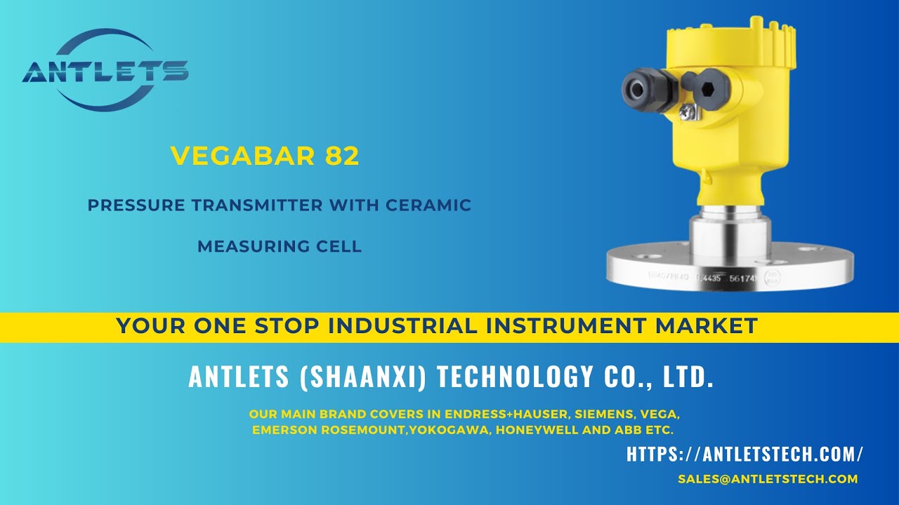 VEGABAR82 Pressure Transmitter with ceramic measuring cell - YouTube