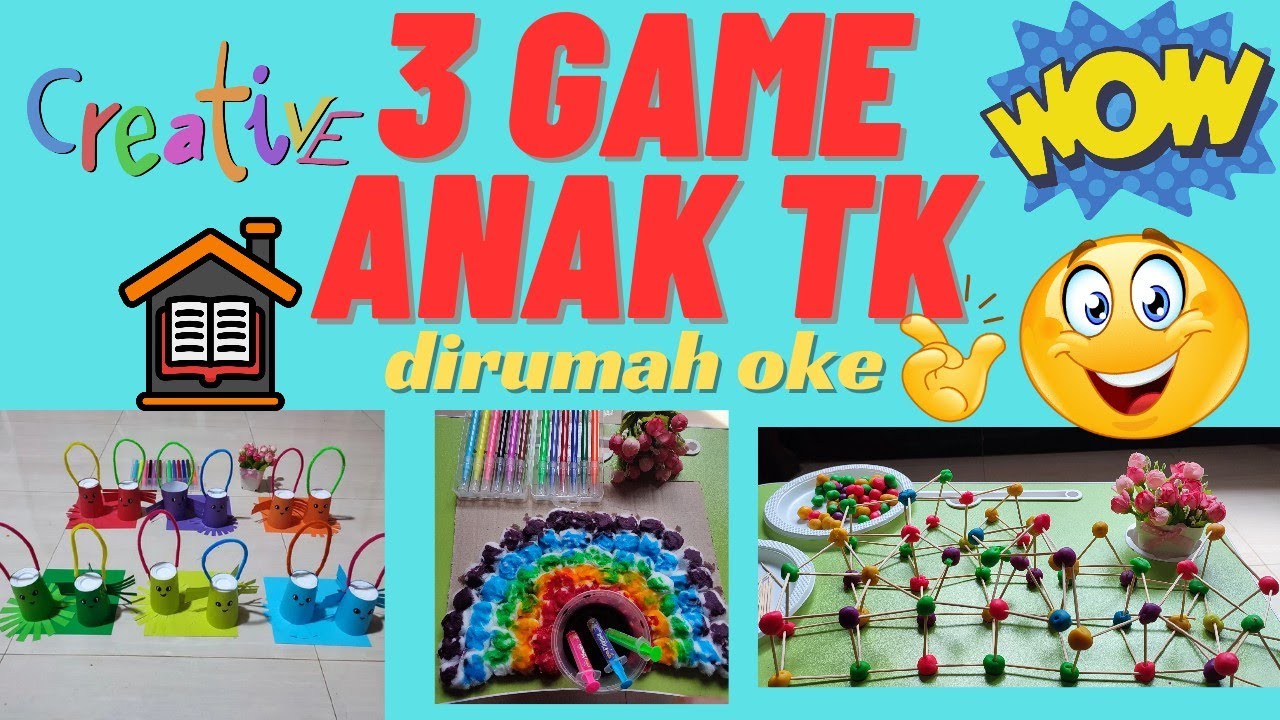 3 Game Edukasi Anak TK|Game Indoor anak usia diatas 4 tahun|Game seru ...
